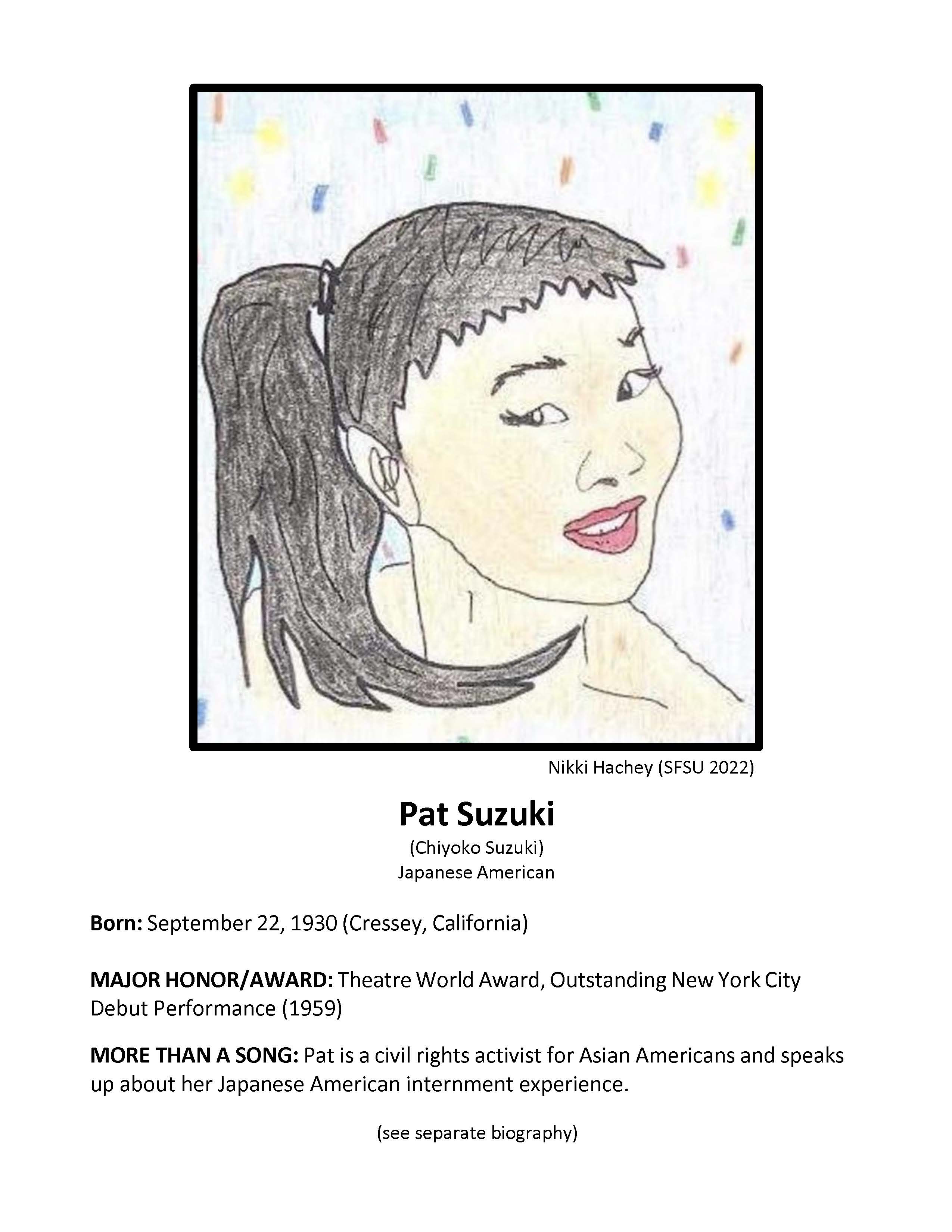 Pat Suzuki | APIA Biography Project